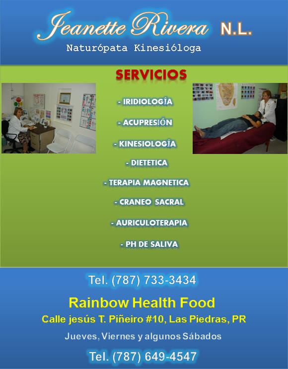 Naturopata en Las Piedras y Humacao | Jeanette Rivera N.L.